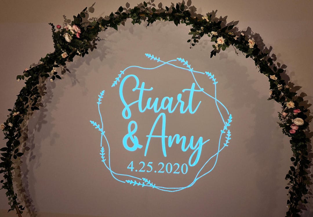 Monogram for Wedding, Gobo Monogram, Wedding Gobo Monogram, Static Gobo ...