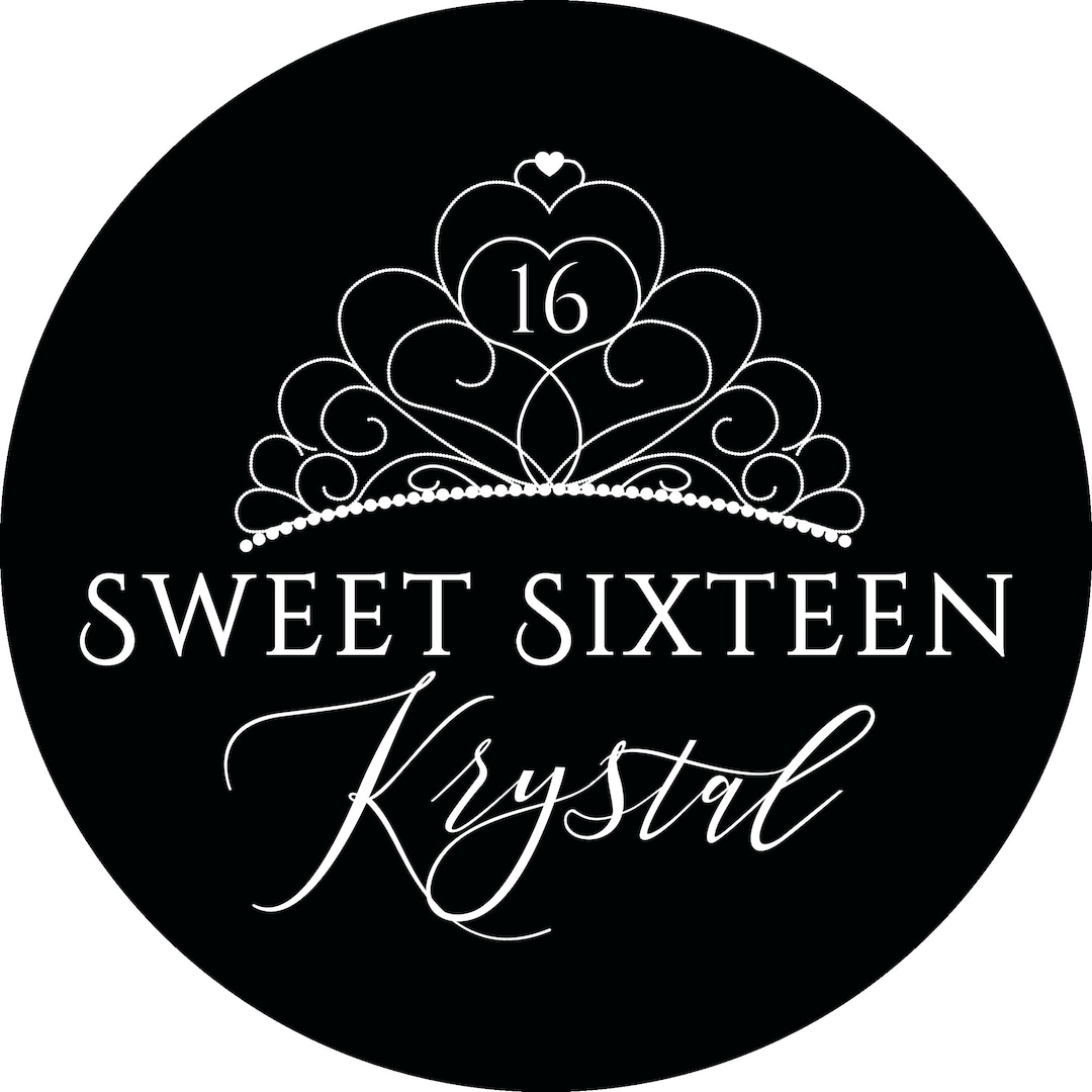 Digital Custom Personalized Gobo Monogram for Sweet Sixteen ...