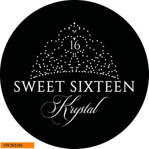 Digital Custom Personalized Gobo Monogram for Sweet Sixteen ...