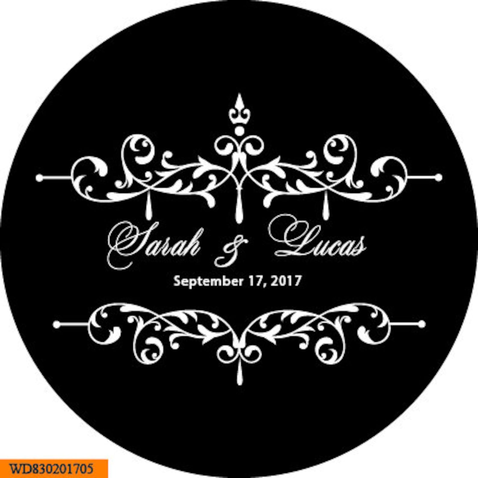 Digital Custom Personalized Gobo Monogram for Wedding Wedding - Etsy