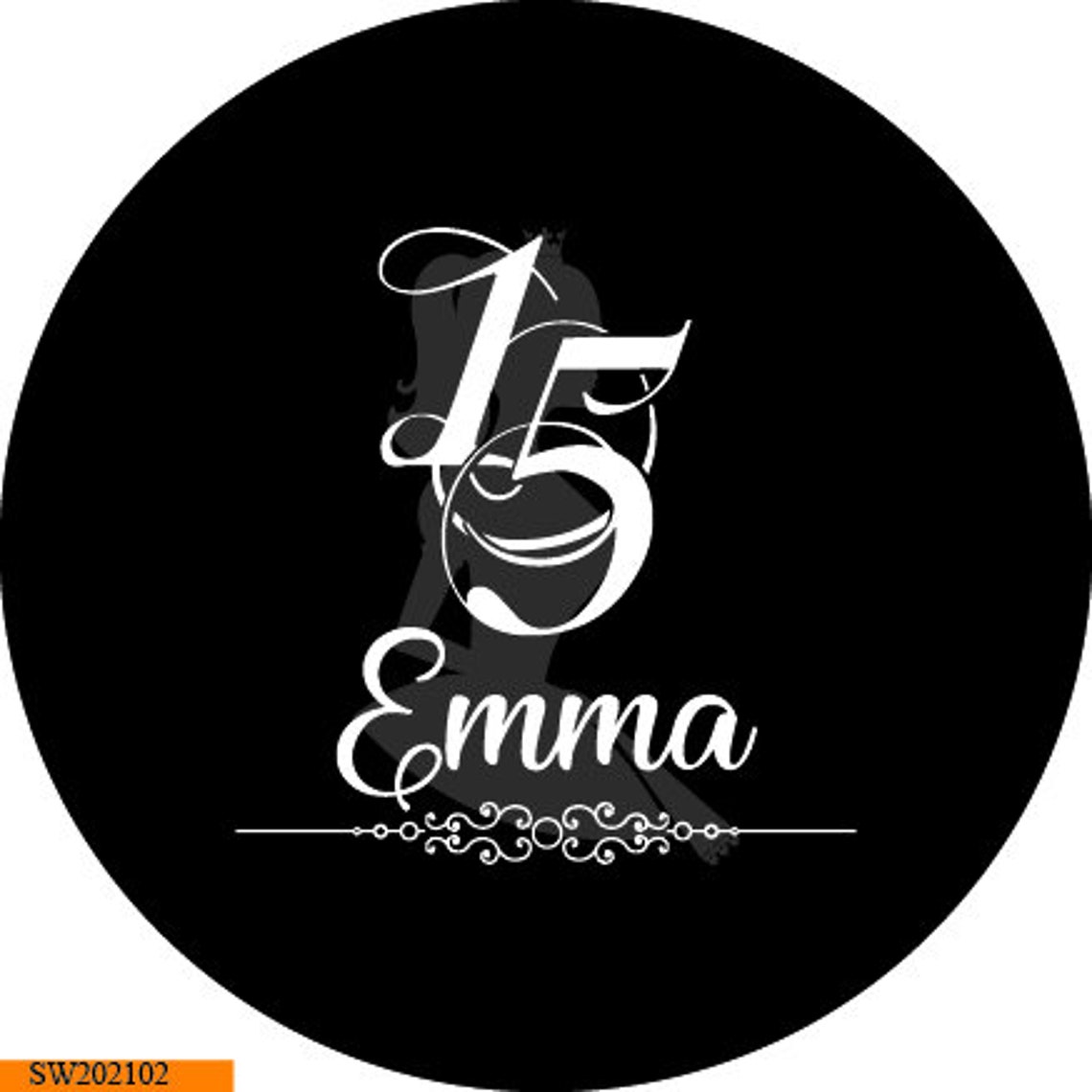 Digital Custom Personalized Gobo Monogram for Sweet Sixteen - Etsy