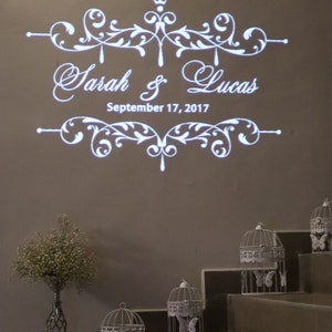 Digital Custom Personalized Gobo Monogram for Wedding, Wedding Gobo ...