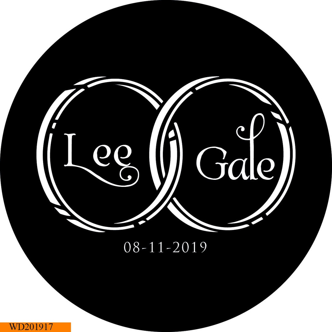 Digital Custom Personalized Gobo Monogram for Wedding, Wedding Gobo ...