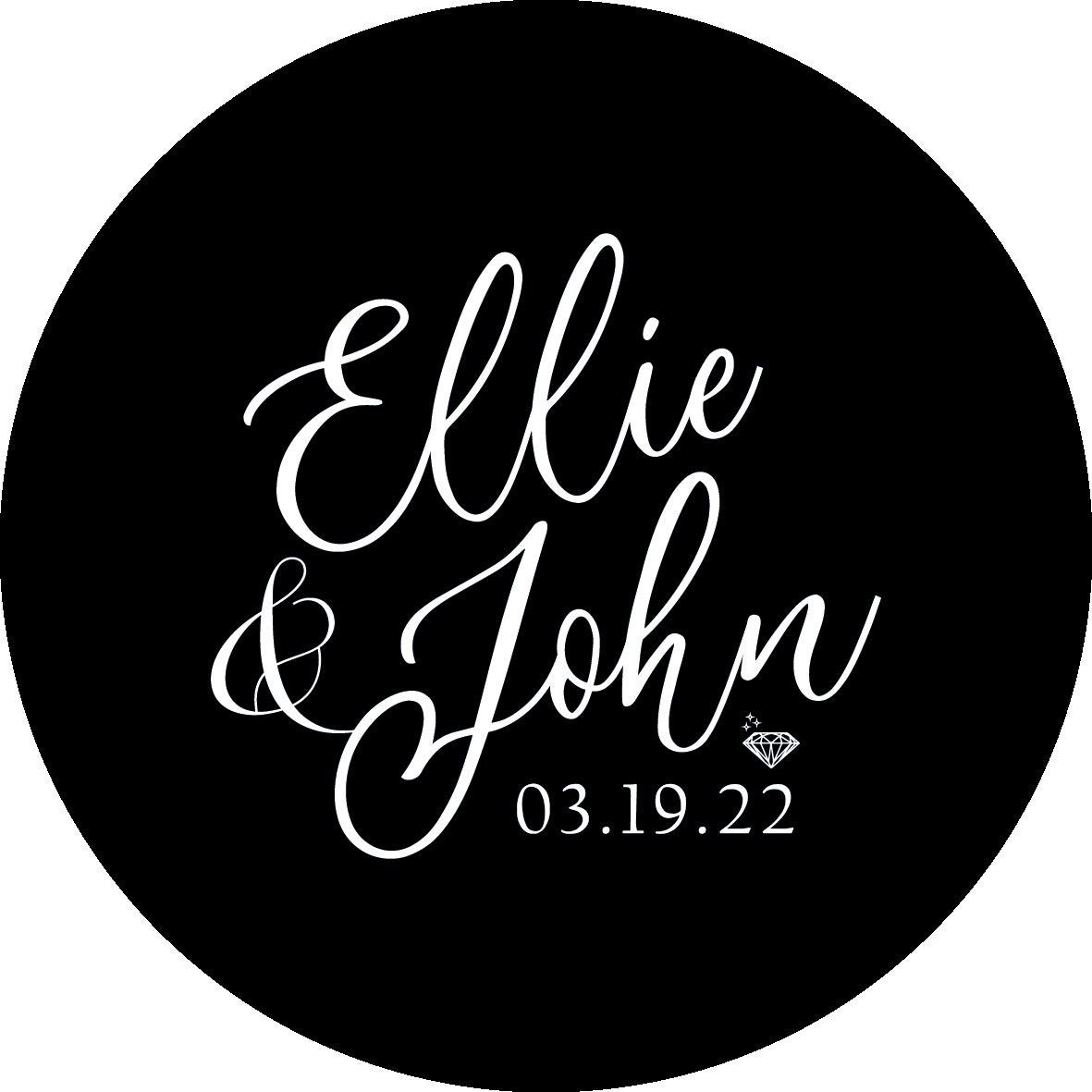Custom Wedding Monogram Gobo Design: Personalized Light Projection ...