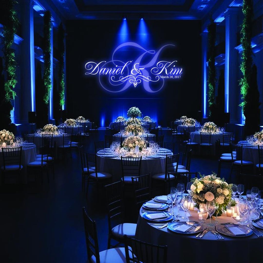 Monogram for Wedding, Gobo Monogram, Wedding Gobo Monogram, Static Gobo ...