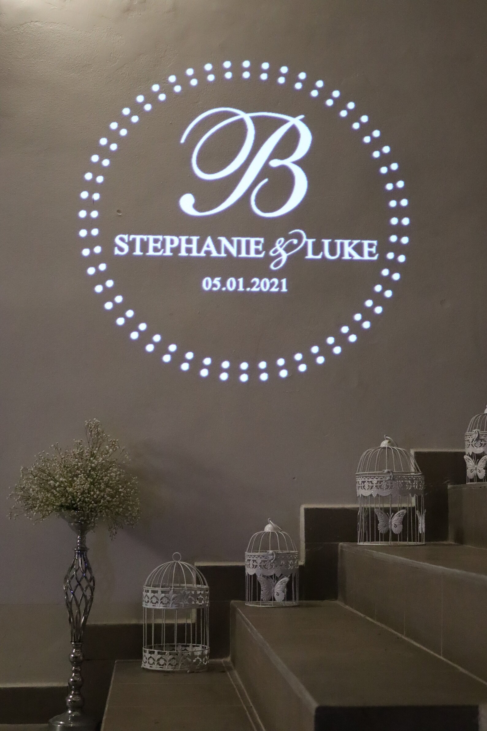 Digital Custom Personalized Gobo Monogram for Wedding Wedding - Etsy