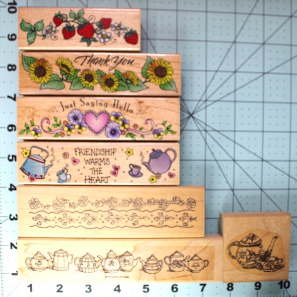 Border Rubber Stamp - Etsy