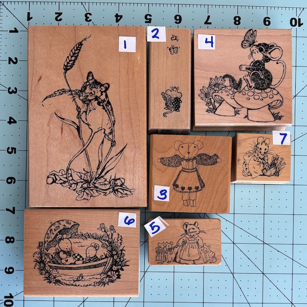 Mouse Rubber Stamp - Etsy