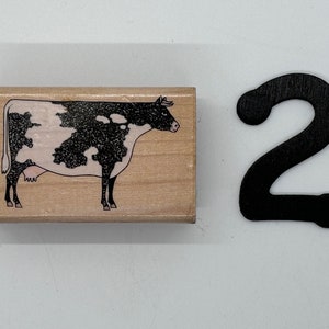 COWS Vintage Wood Mounted Rubber Stamps - Etsy