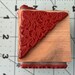Corner 4 Stamp Square Wood Mounted Rubber Stamp Embossing Arts 1997 ...