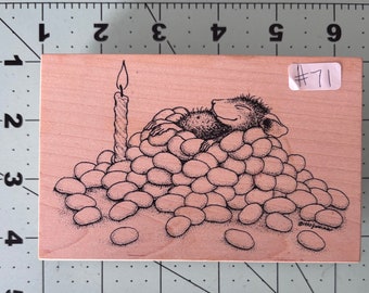 HOUSE MOUSE Wood Mounted Rubber Stamps vintage - Etsy