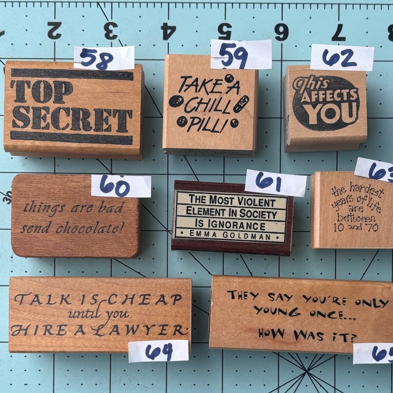 Funny Rubber Stamp - Etsy
