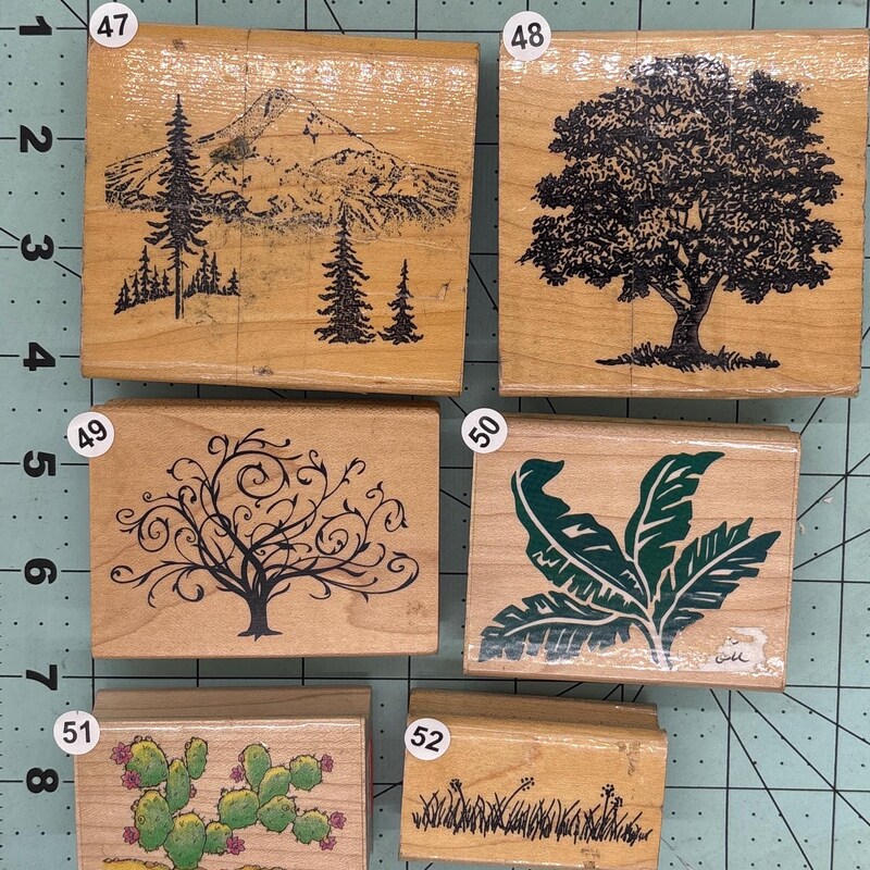 Tree Rubber Stamp - Etsy