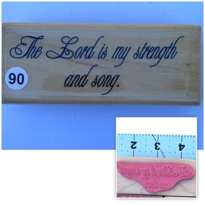 Verbiage Religious Card Sentiments Wood Mounted Rubber Stamps Vintage ...