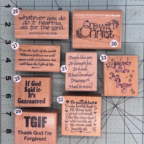 Scripture Stamps - Etsy