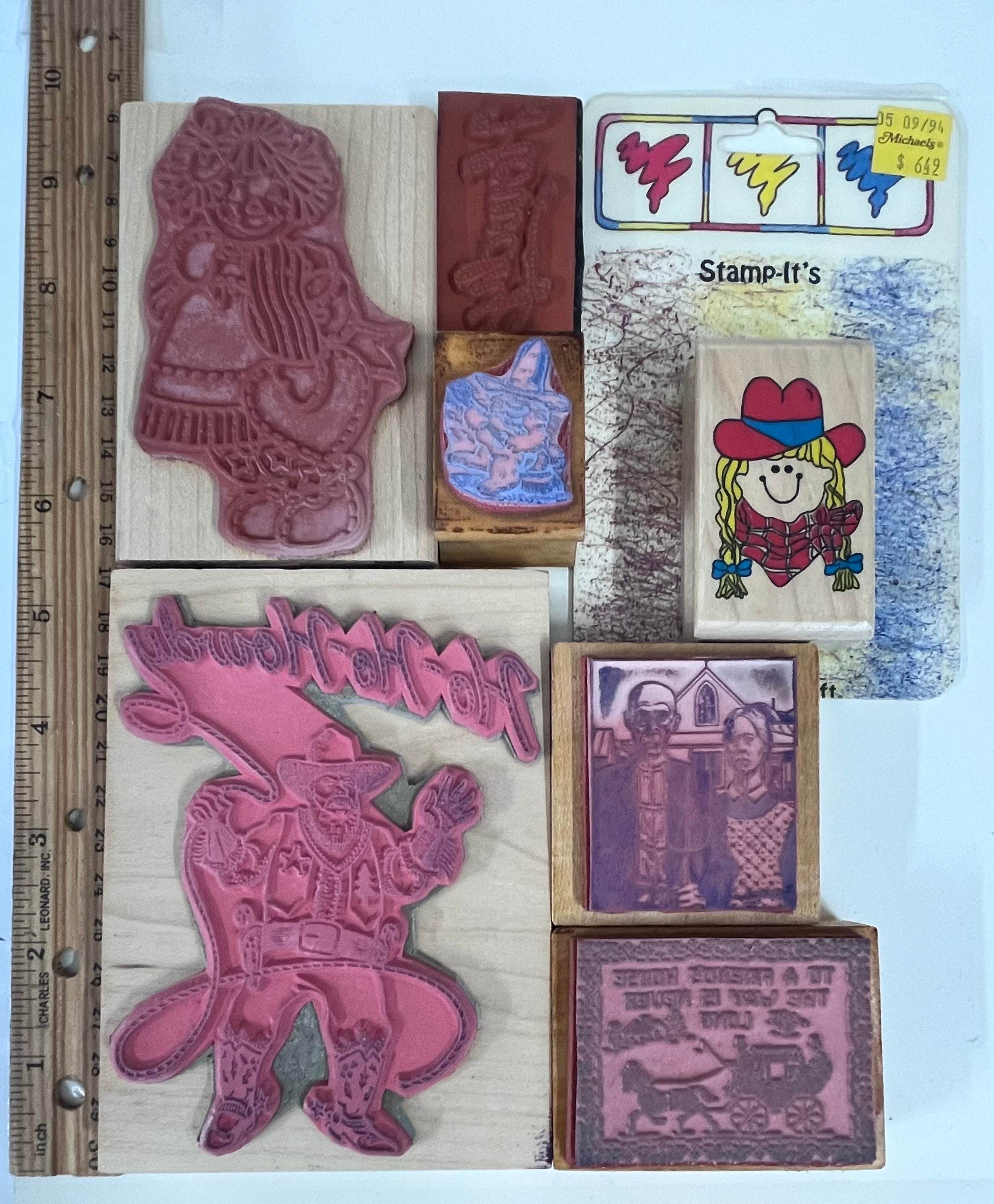 American Gothic / Stagecoach / Cowboy / Rag Doll Rubber - Etsy