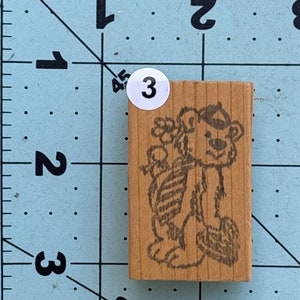 Bears Teddy Bear Vintage Wood Mounted Rubber Stamps - Etsy