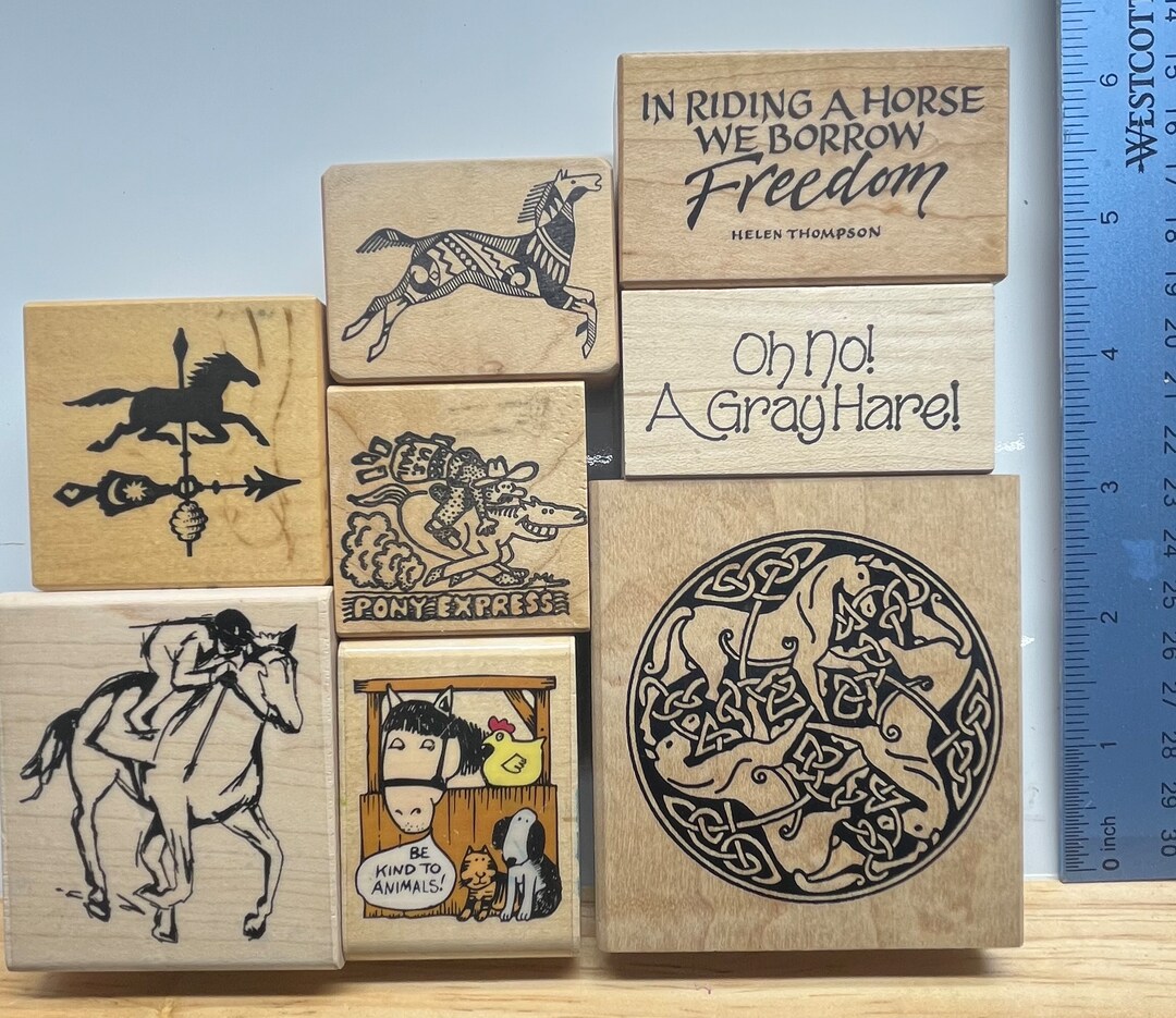 HORSE Rubber Stamps HORSE Weathervane Celtic - Etsy