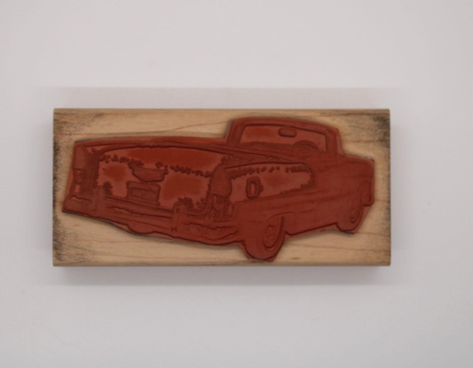 Camper Trailer / 50s Chevy Bel Air Covertible Wood Mounted Rubber ...