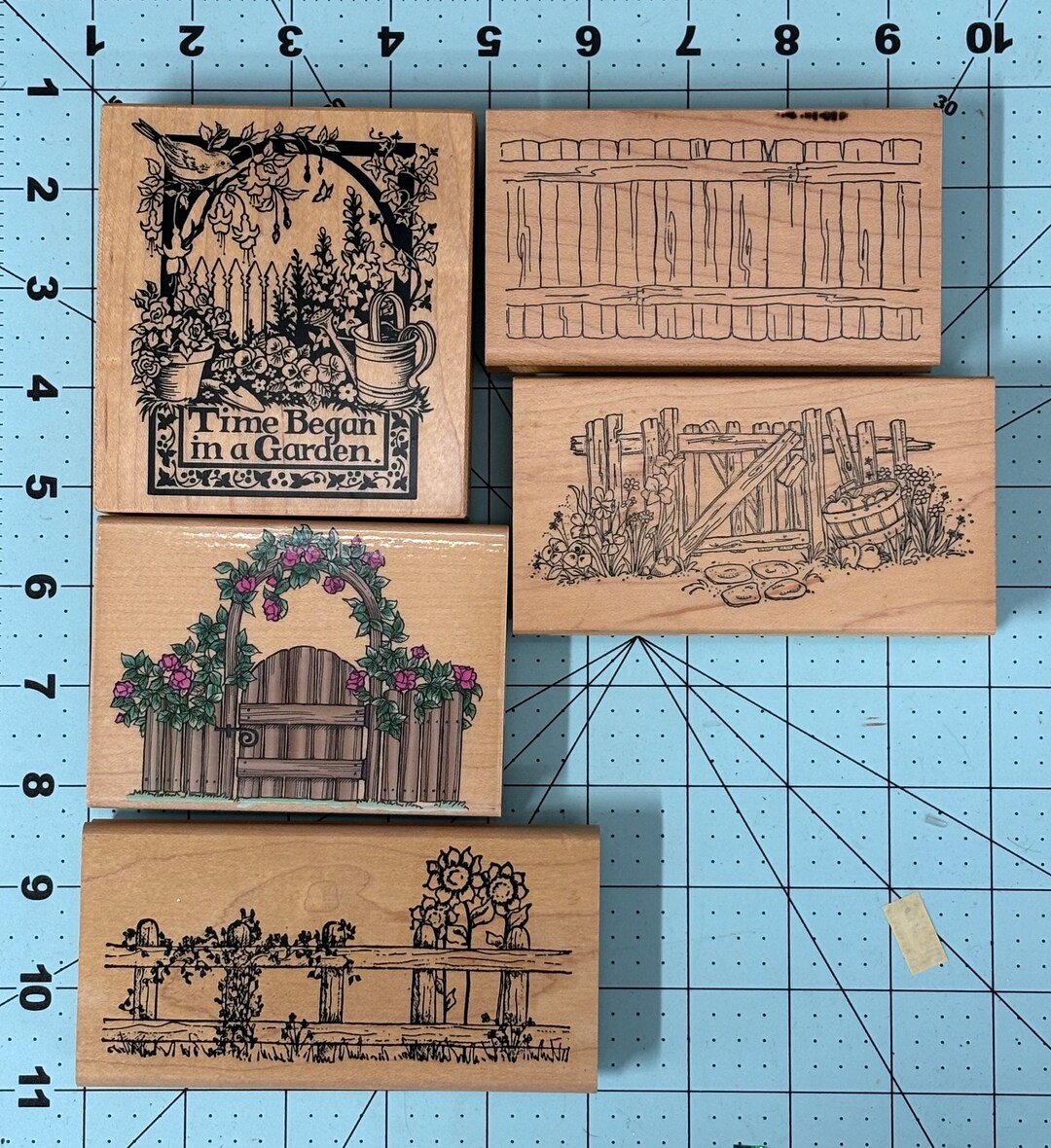Gates Fences Wood Mounted Rubber Stamps Vintage - Etsy