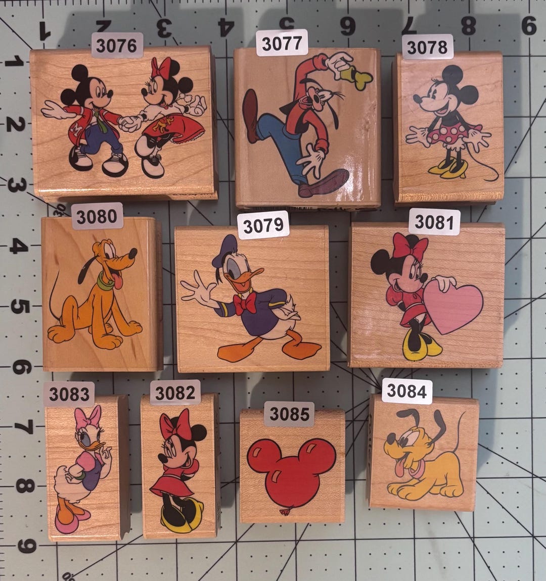 Disney Vintage Wood Mounted Rubber Stamps - Etsy