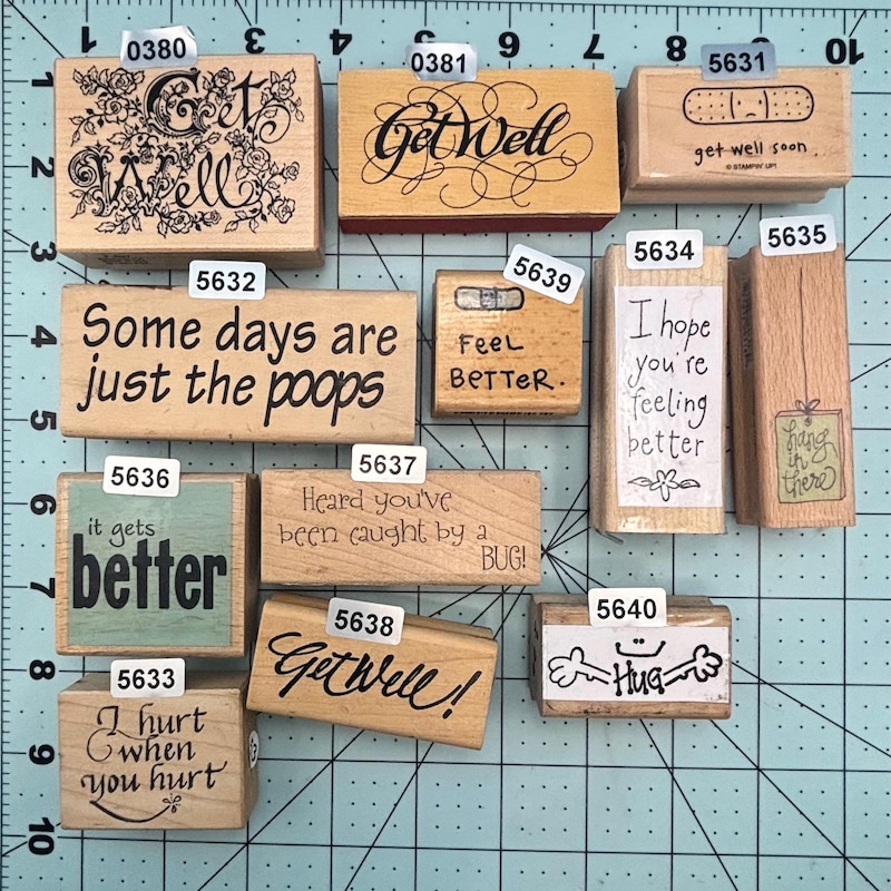 Get Well Stamps - Etsy