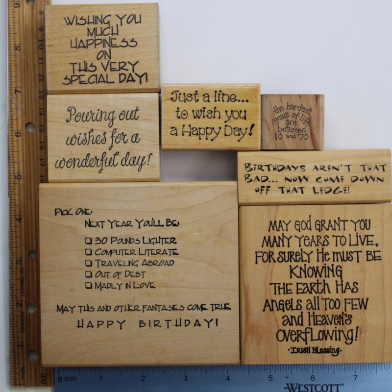 Message Rubber Stamp - Etsy