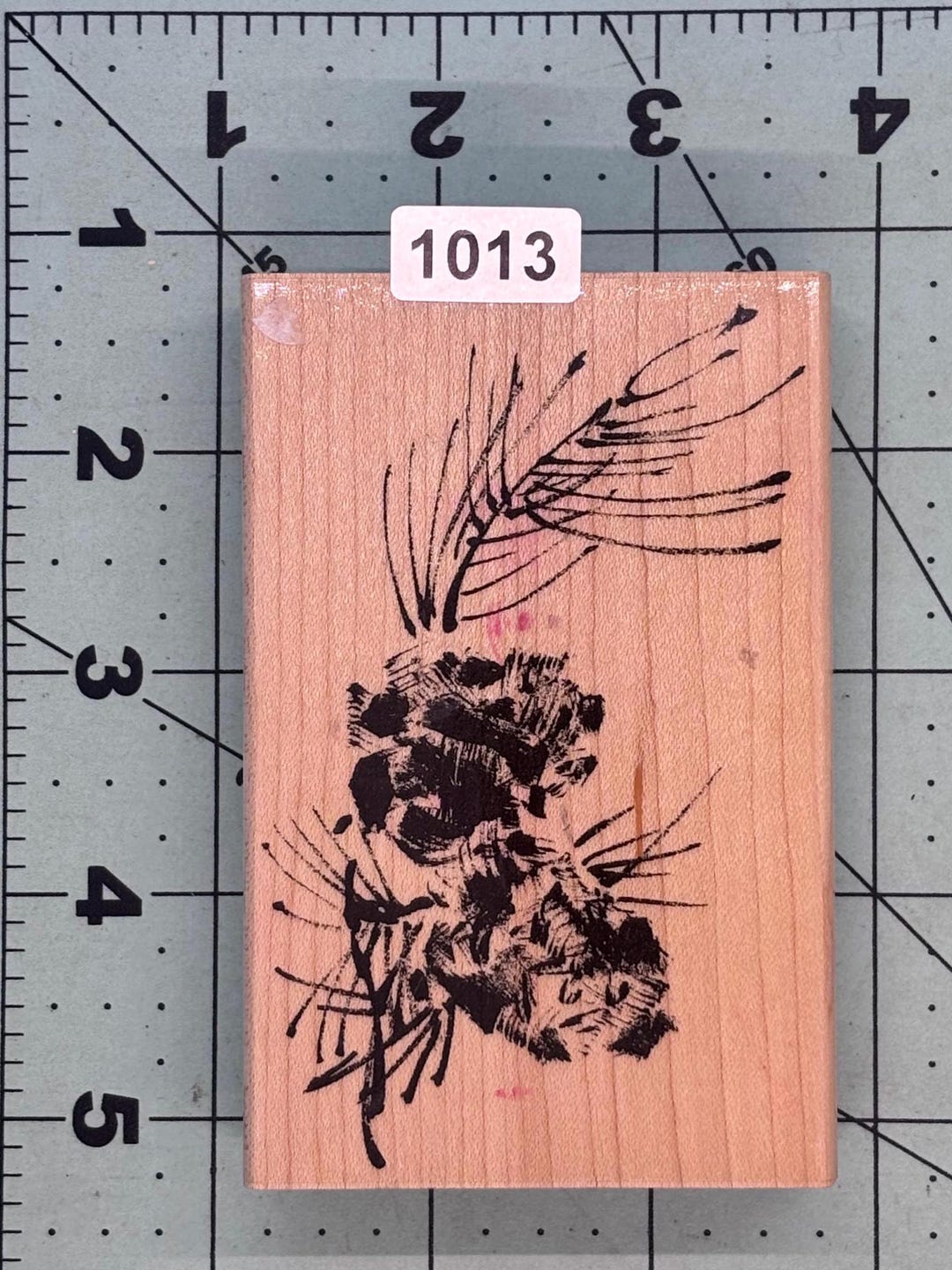 Christmas Pine Cones Penny Black Wood Mounted Rubber Stamp Vintage - Etsy