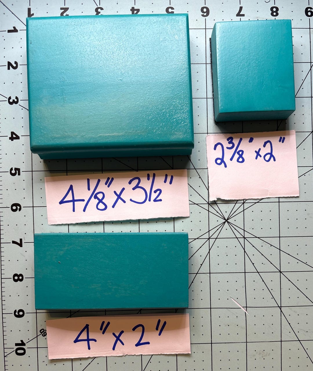 Wood Rubber Stamp Mount for Velcro Mounted Rubber Stamps Recycled Stamp ...