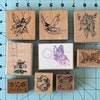 House Mouse Wood Mounted Rubber Stamps Vintage - Etsy