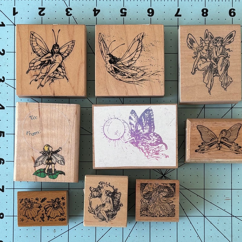 Fairy Rubber Stamp - Etsy