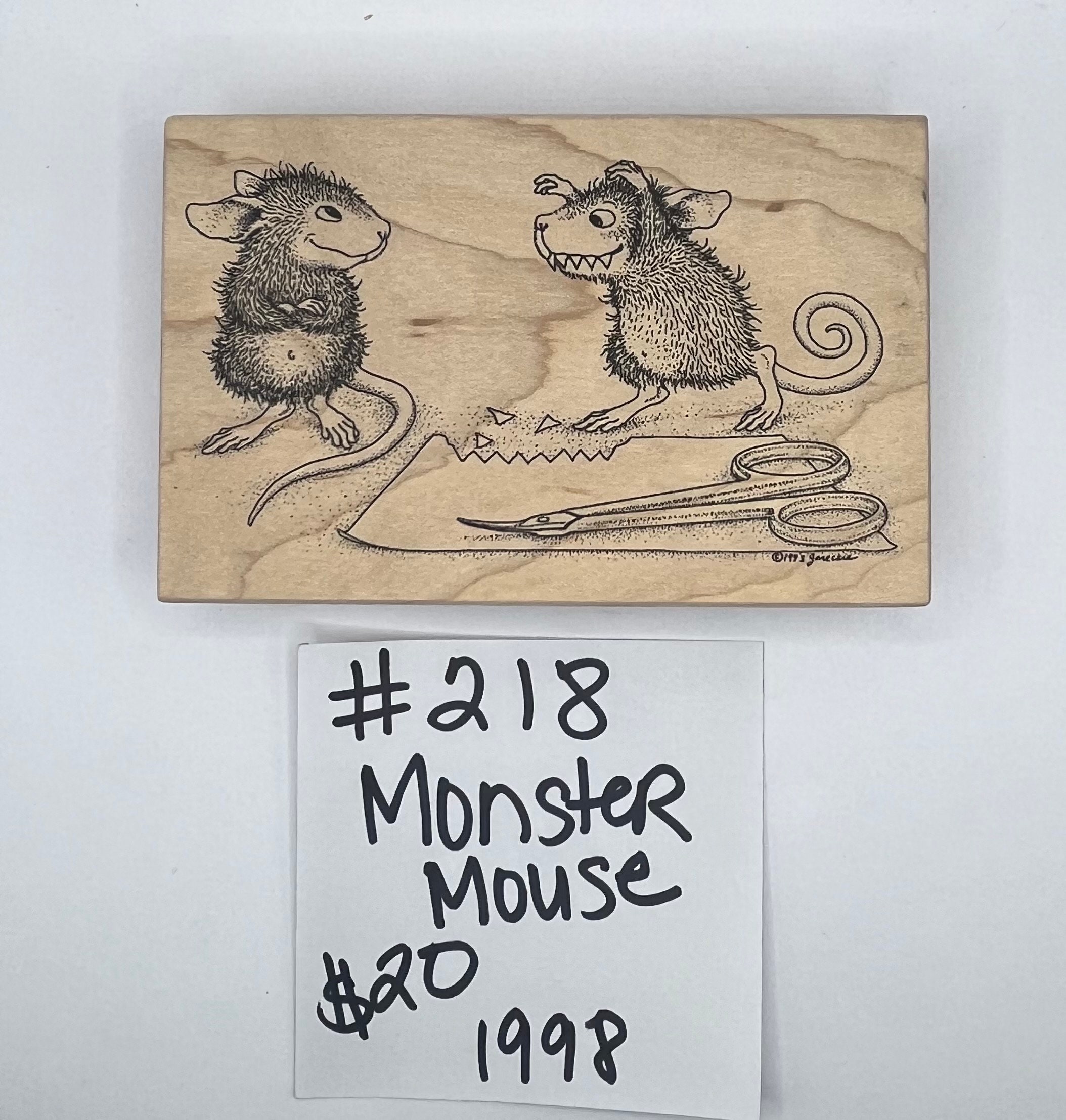 HOUSE MOUSE Wood Mounted Rubber Stamps vintage - Etsy