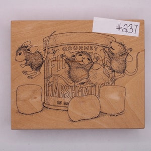 House Mouse Wood Mounted Rubber Stamps Vintage - Etsy