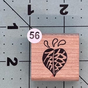 Leaves Small Wood Mounted Rubber Stamps Vintage - Etsy