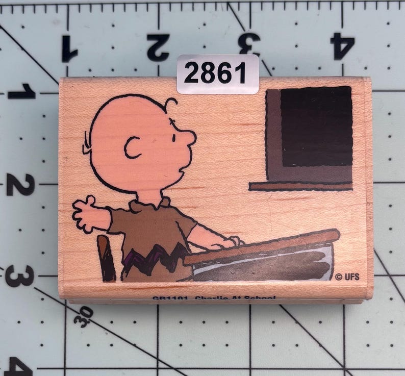 Peanuts Snoopy Charlie Brown Linus Vintage Wood Mounted Rubber Stamps ...