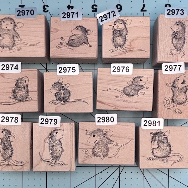 Mouse Rubber Stamp - Etsy