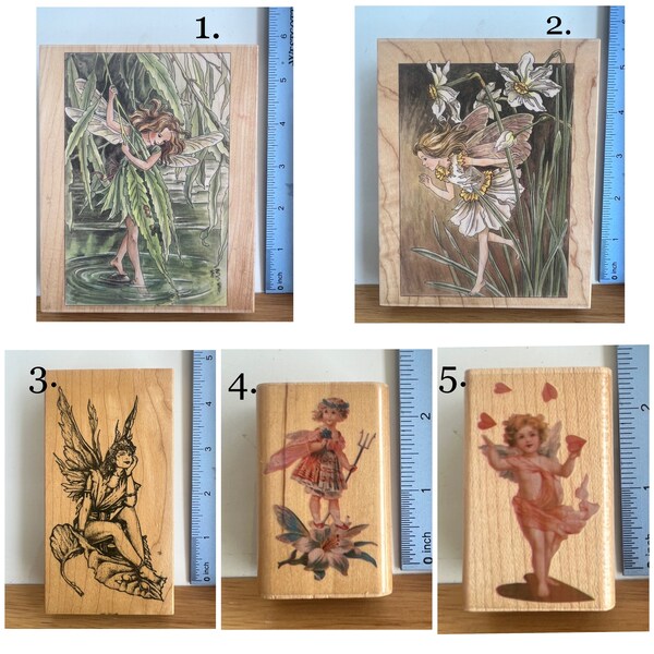 Fairy Rubber Stamp - Etsy