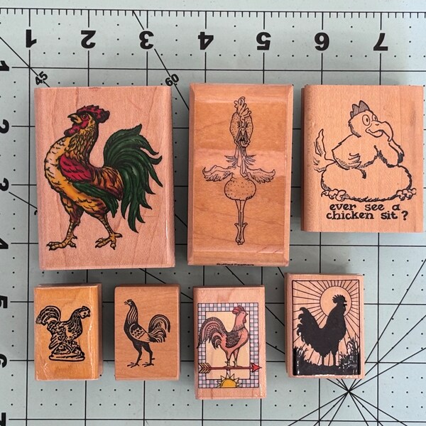 Chicken Stamps - Etsy