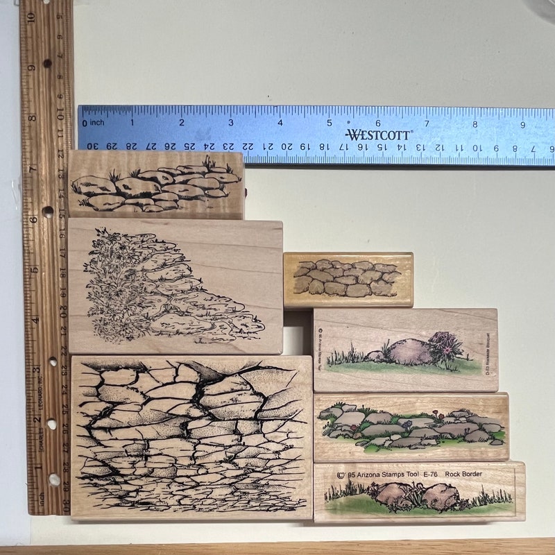 Rubber Stamps Rock Art - Etsy