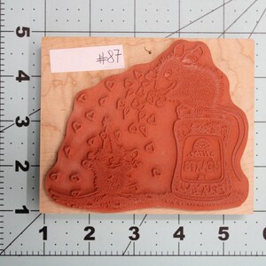 House Mouse Wood Mounted Rubber Stamps Vintage - Etsy