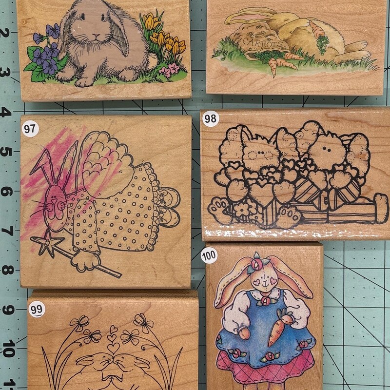 Easter Bunny Stamp - Etsy