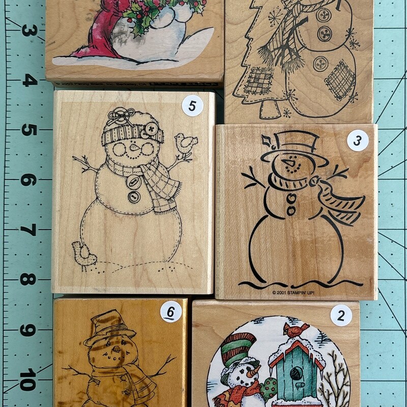 Snowman Stamp and Dies - Etsy