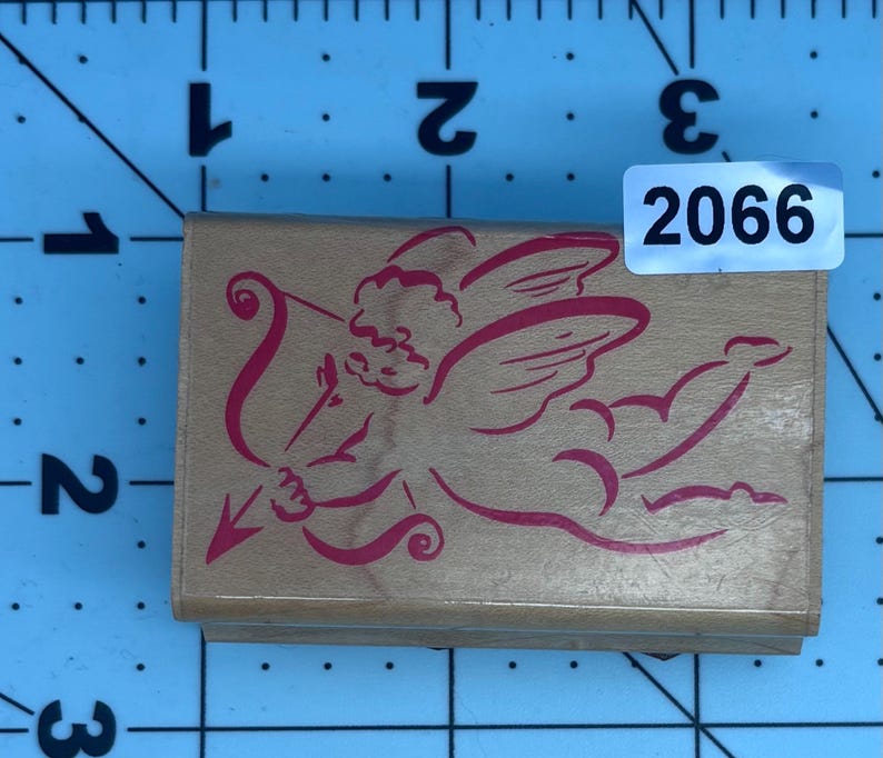 Hearts Valentine Cupid Vintage Wood Mounted Rubber Stamps - Etsy