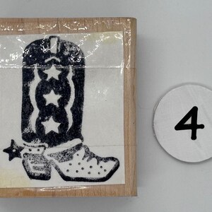 Western/cowboy Vintage Wood Mounted Rubber Stamps - Etsy