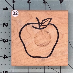 Fruit Apples Vintage Wood Mounted Rubber Stamps - Etsy
