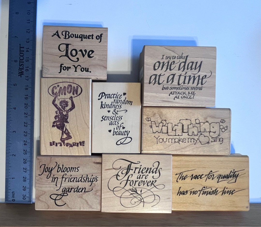 VERBIAGE QUOTES Wood Mounted Rubber Stamps - Etsy