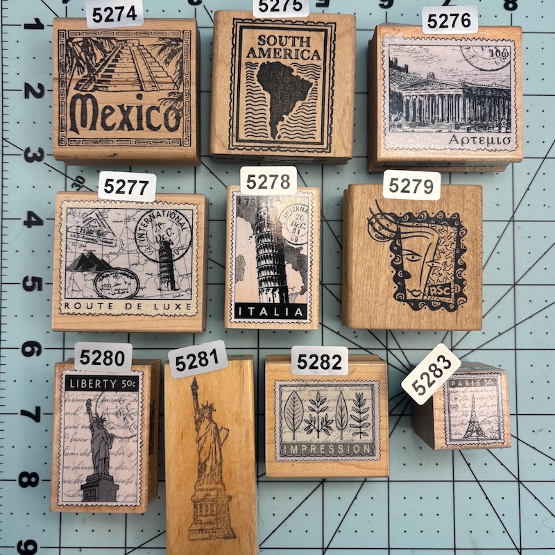 Postal Rubber Stamp - Etsy