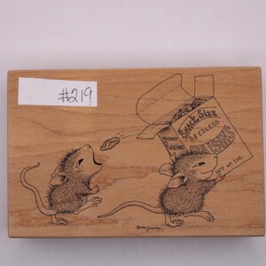 House Mouse Wood Mounted Rubber Stamps Vintage - Etsy