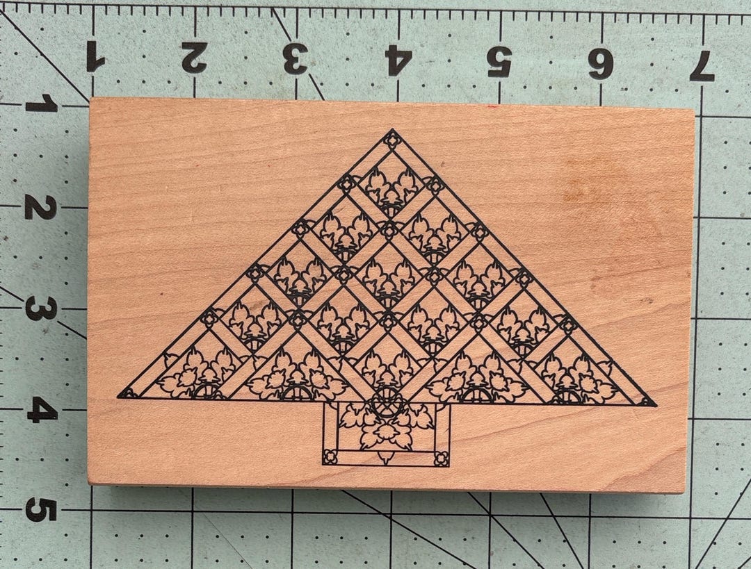 Shapes Arrow Symmetrical Floral Wood Mounted Rubber Stamp Vintage - Etsy