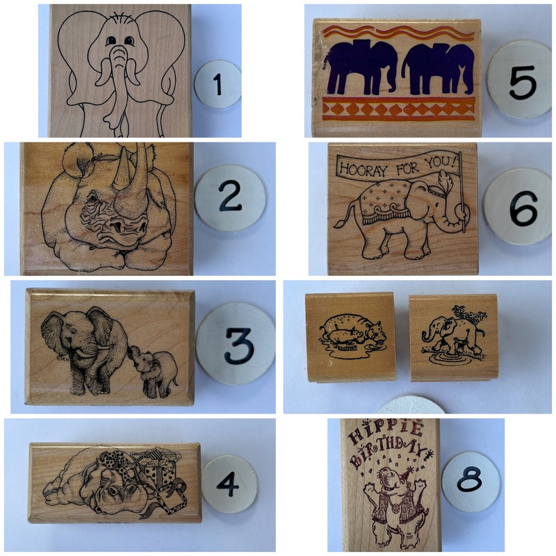 Hippo Stamp - Etsy